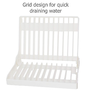 EIKS Foldable Drying Rack for Vegetable Fruit and Tableware, Kitchen Sink Organizer