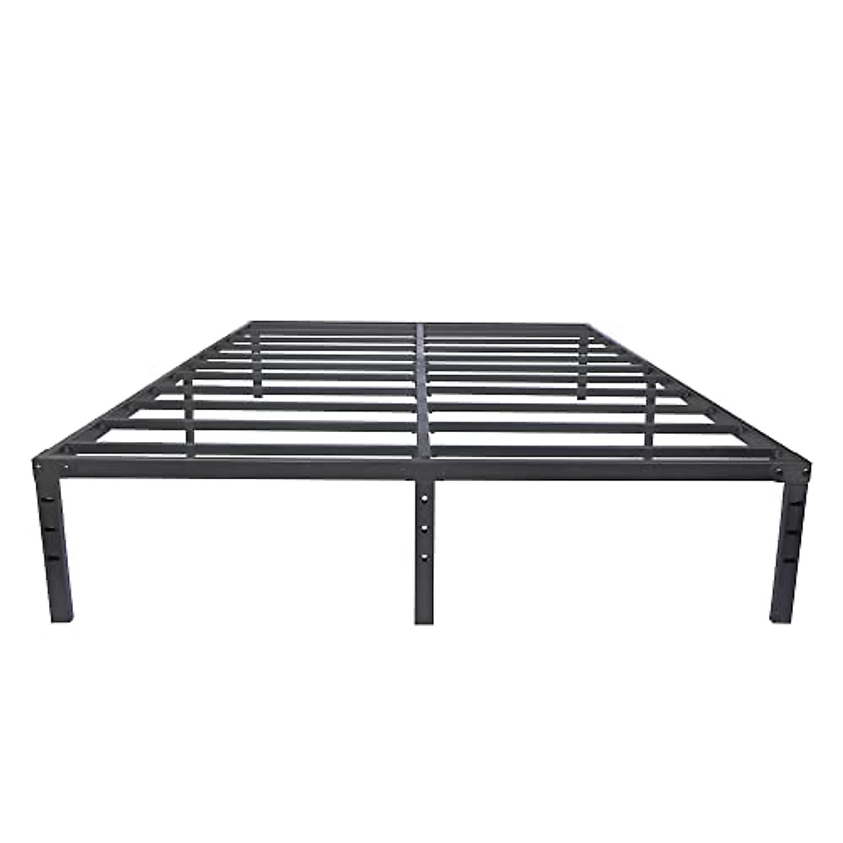 NEW JETO Metal Bed Frame-Simple and Atmospheric Metal Platform Bed Frame, Storage Space Under The Bed Heavy Duty Frame Bed, Durable King Size Bed Frame, Suitable for Bedroom, King