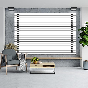 Mugshot Police Lineup Height Charts Banner Accurate Measurements Theme Decor for Girls Bridal Shower Birthday Party Wedding Bachelorette Party Supplies Night Out Party Decorations Backdrop Background