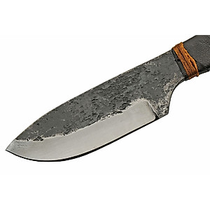 Szco Supplies 9" Hand Forged Medieval Style Hunting Knife with Sheath,Black
