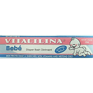 Vitacilina Bebe Diaper Rash Ointment 1.76 oz. (Quantity of 6)