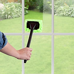 Ultra Clean Windshield and Screen Cleaner, Microfiber Car Window Cleaning Tool, Super Absorbent, Easy to Clean, Washable, and Dryer Safe, Reusable Cloth Pad for Auto Interior and Exterior Glass