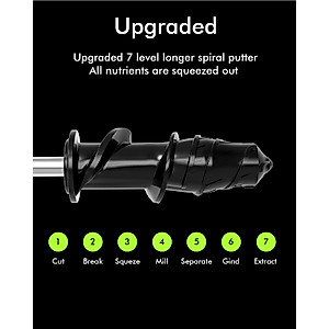 SiFENE Cold Press Juicer Machine, Dual Feed Chute Slow Masticating Juicer, Vegetable and Fruit Juice Maker Squeezer Machines, Recipes Included