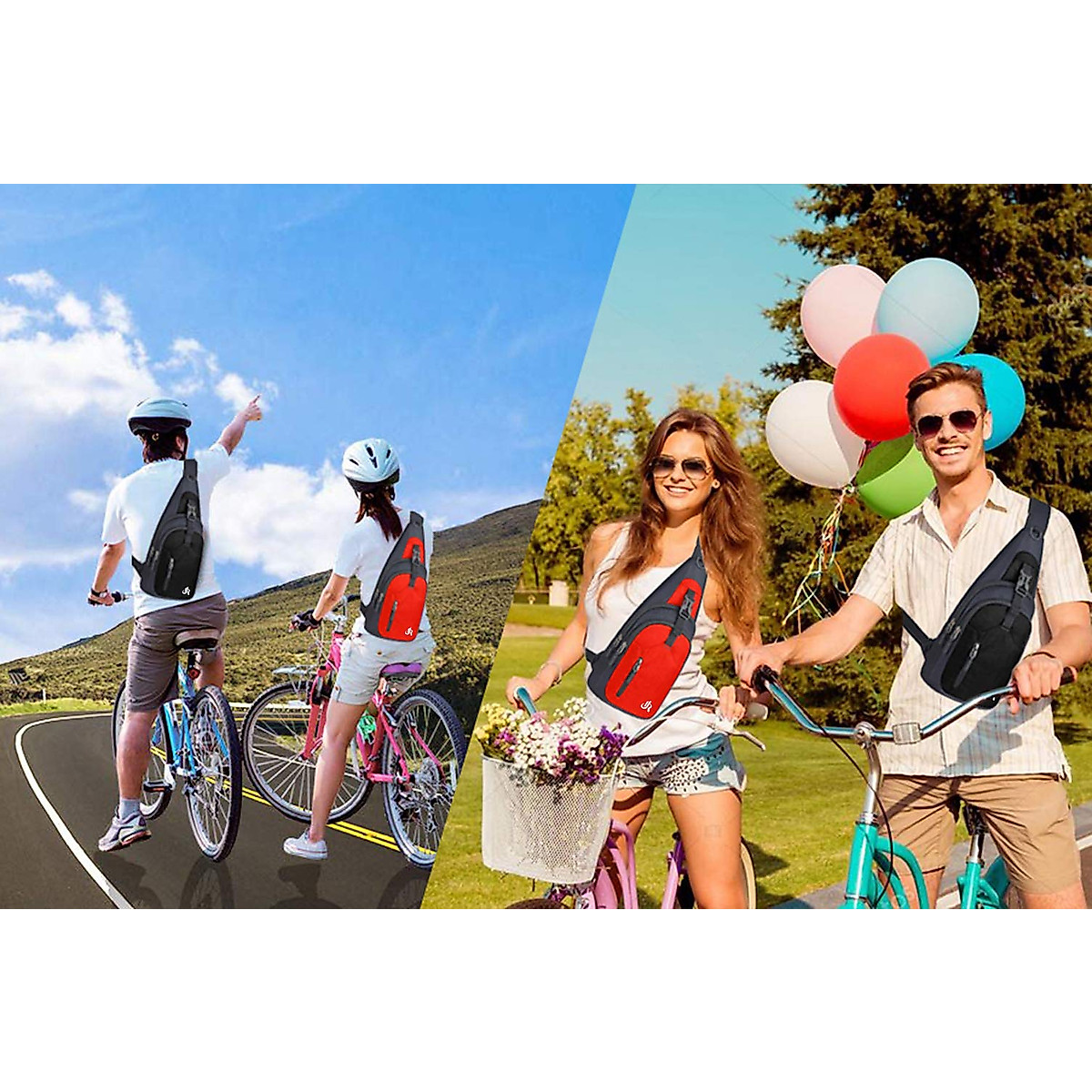 Y&R Direct Sling Bag Sling Backpack,Shoulder Chest Crossbody Bag Purse Nylon Lightweight Multicolor Small Daypack Outdoor Hiking Camping Travel Women Men Gifts