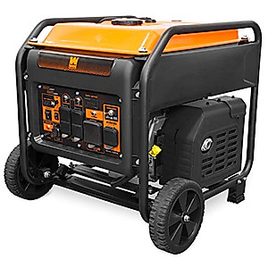 WEN GN625i 120V/240V, CARB Compliant 6250-Watt RV and Transfer-Switch-Ready Open Frame Inverter Generator, Black