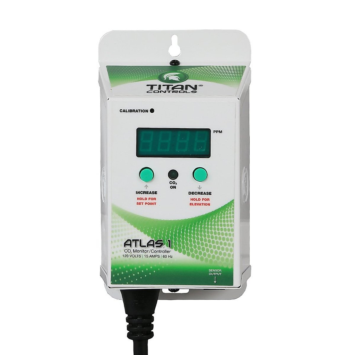 Titan Controls Atlas 1, Remote CO₂ Monitor/Controller for Grow Rooms