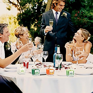 20 Packs Assorted Colored Scented Aromatherapy Candles in Glass with 10 Fragrances Bulk Small Natural Soy Wax Candles for Home Stress Relief Women Christmas Gift