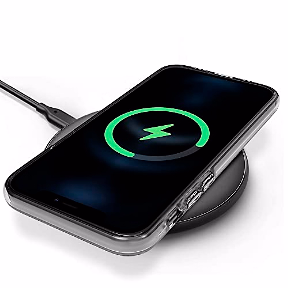 Arae Compatible with iPhone 12 Case and iPhone 12 Pro Case Hard PC + Soft TPU Frame [Shock-Absorbing] Phone Case for iPhone 12/12 Pro 6.1 inch, Crystal Clear