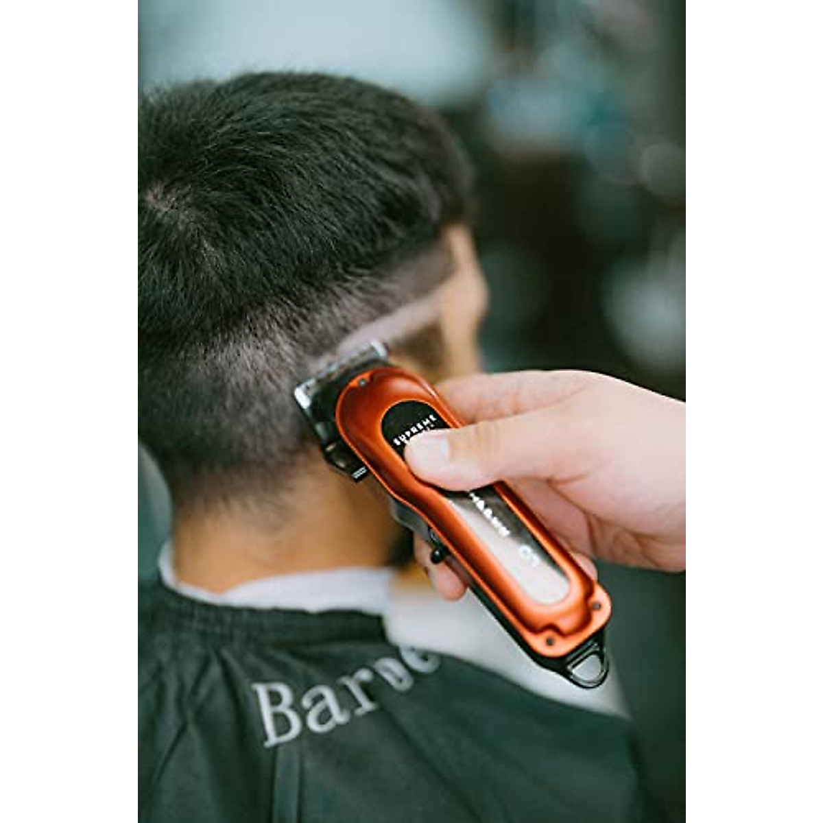 Supreme Trimmer Hair Clipper STC5030 Professional Clipper Set (300 Min Run Time) Cordless Beard Trimmer, Red Pro Clipper Fade Blade