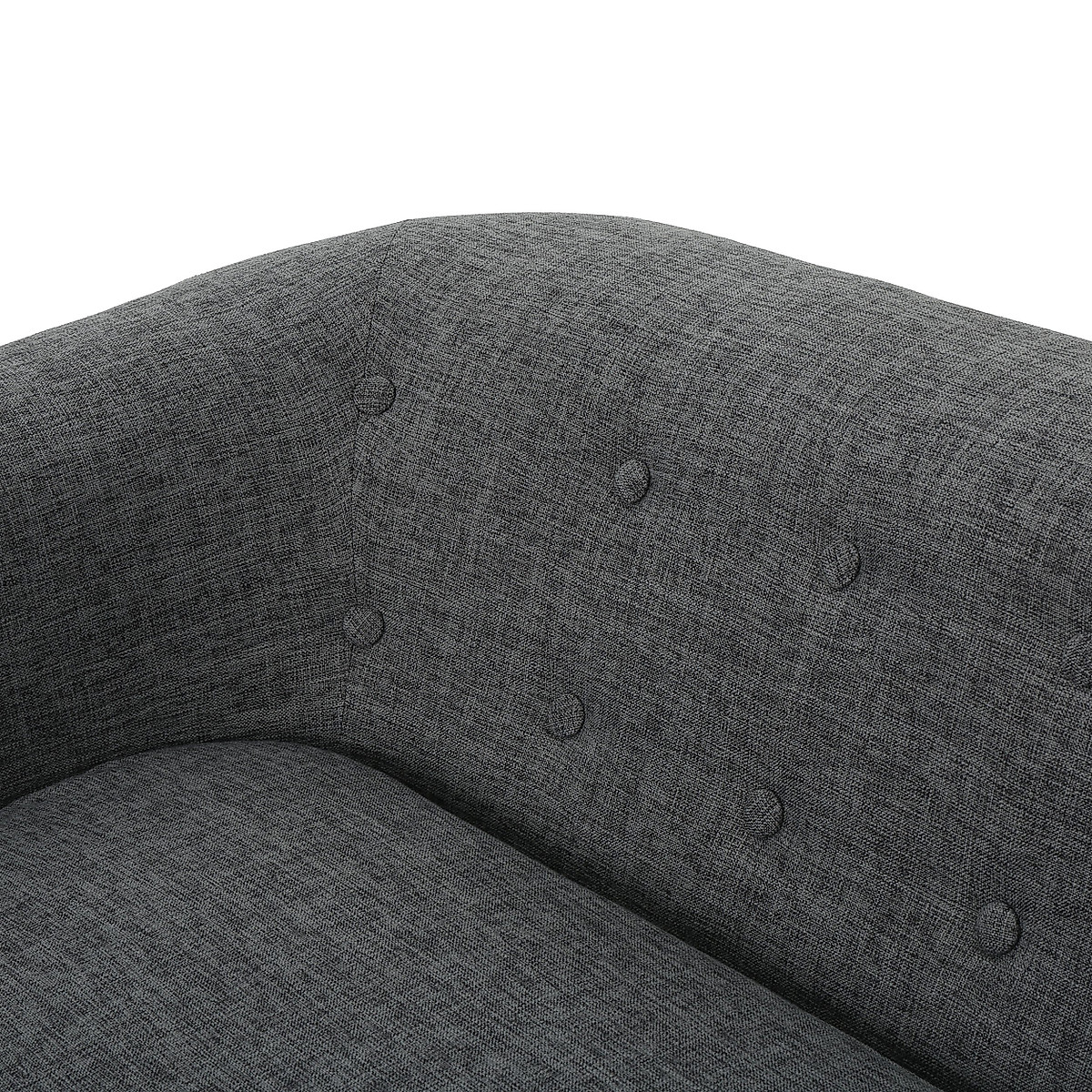 Christopher Knight Home Bridie Mid-Century Modern Loveseat, Grey Fabric