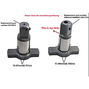 palart N866410 N880093 N851276 Compatible With Impact Wrench Kit 1/2 Anvil Assembly,Detent Pin Anvil For DCF899 DCF899B DCF899M1 DCF899P1 DCF899P2 Type 4 Impact Wrench