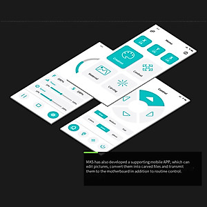 BIBABLYKE MKS DLC32 V21 CNC Motherboard GRBL 32bits Offline Controller TS35-R 3D Engraver Machine Upgrade- PCB