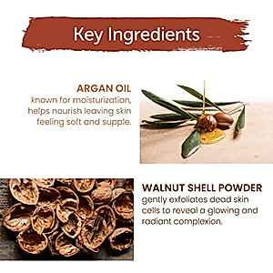 Himalaya Moisturizing Argan Oil Scrub to Soften Skin and Remove Dead Skin Cells, 5.07 Oz (150ml)