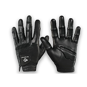 Men's StableGrip with NaturalFit Golf Glove - Black (Cadet Large, Left)