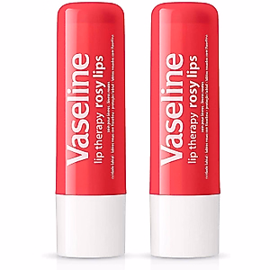 Vaseline Lip Therapy Stick with Petroleum Jelly Gift Set Includes Original, Rosy Lips and Aloe, 6 Count