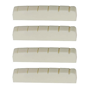 4pcs 43mm Beige Buffalo Bone Nut For Les Paul SG ES Electric Guitar