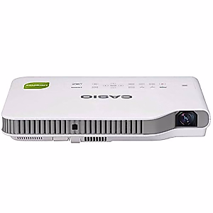 Casio XJ-A142 Ultra-Slim LED XGA Laser Projector + Psc Lens Cloth (2, 500 Lumens)