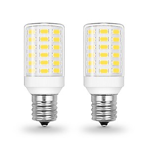Frigidaire Freezer Light Bulb Replacement E17 LED Appliance Bulb KEI D28A KEL2811 Compact 5304517886 6W Equivalent 60W-70W Daylight White 800LM E17 Intermediate Base Bulbs Not Dimmable (2 Pack)