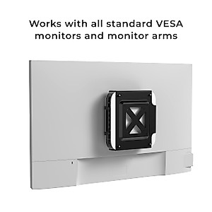 HumanCentric Dual Mac Mini Mount - VESA Compatible, Behind Monitor Arm
