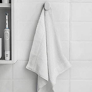 FLAUVEL 3 Pcs Wall Mount Silicon Hooks Bathroom Organizer Invisible Hooks Storage Pins Multipurpose Tapestry Hanger Towel Hanger White