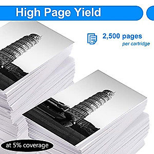 SuperInk Compatible Toner Cartridge Replacement for Brother TN350 TN-350 to use with Intellifax 2820 2920 HL-2070N HL-2040 DCP-7020 DCP-7025 MFC-7225N MFC-7820N (Black, 2-Pack)