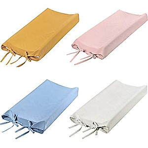 Yinuoday Changing Pad Cover for Baby, 100% Natural Cotton Baby Changing Table Cover Soft Breathable Unisex Change Table Sheets Pad for Baby Girls and Boys Fits