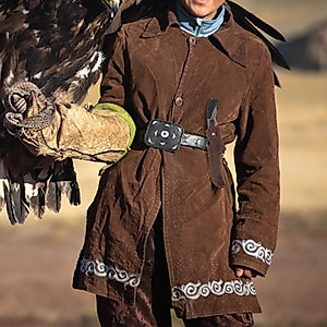 ANEETAFAN Leather Knife Sheath for Belt : Horizontal Knife Holster for Blade Knife,Compact Draw Knife Holster,Sheath for Fixed Blade Knife & Carry Out EDC Belt Organizer for Men Women