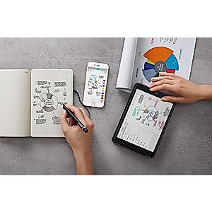 Moleskine Pen+ Smart Writing Set Pen & Dotted Smart Notebook - Use with Moleskine App for Digitally Storing Notes (Only compatible with Moleskine Smart Notebooks)