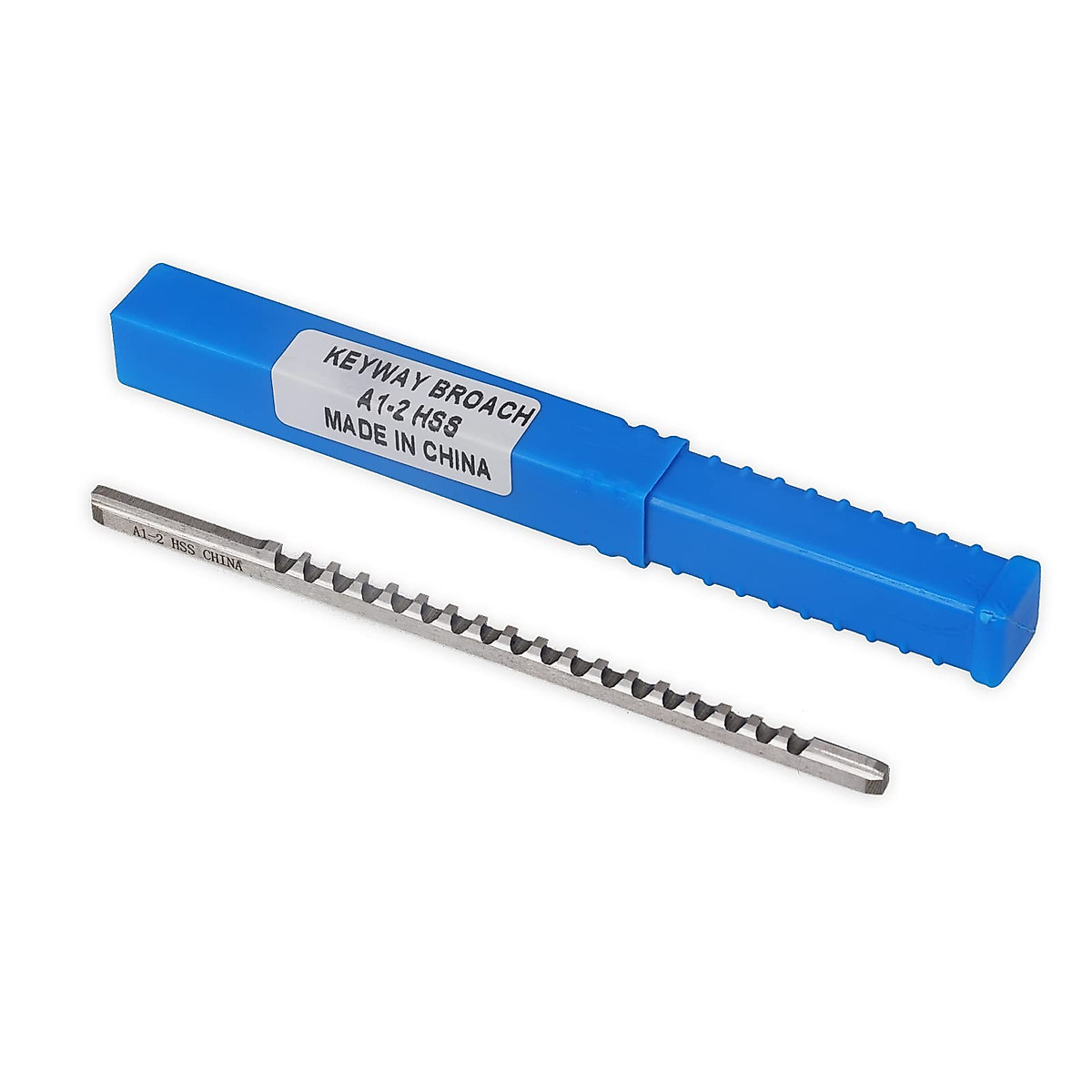 ICZW Keyway Broach Set HSS Keyway Cutting Tool for Lathe Metric Size Broaches with Bushings and Shims (6 pcs)