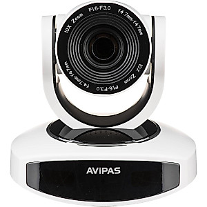 AVIPAS AV-1281W 10x HDMI PTZ Camera w/PoE - White