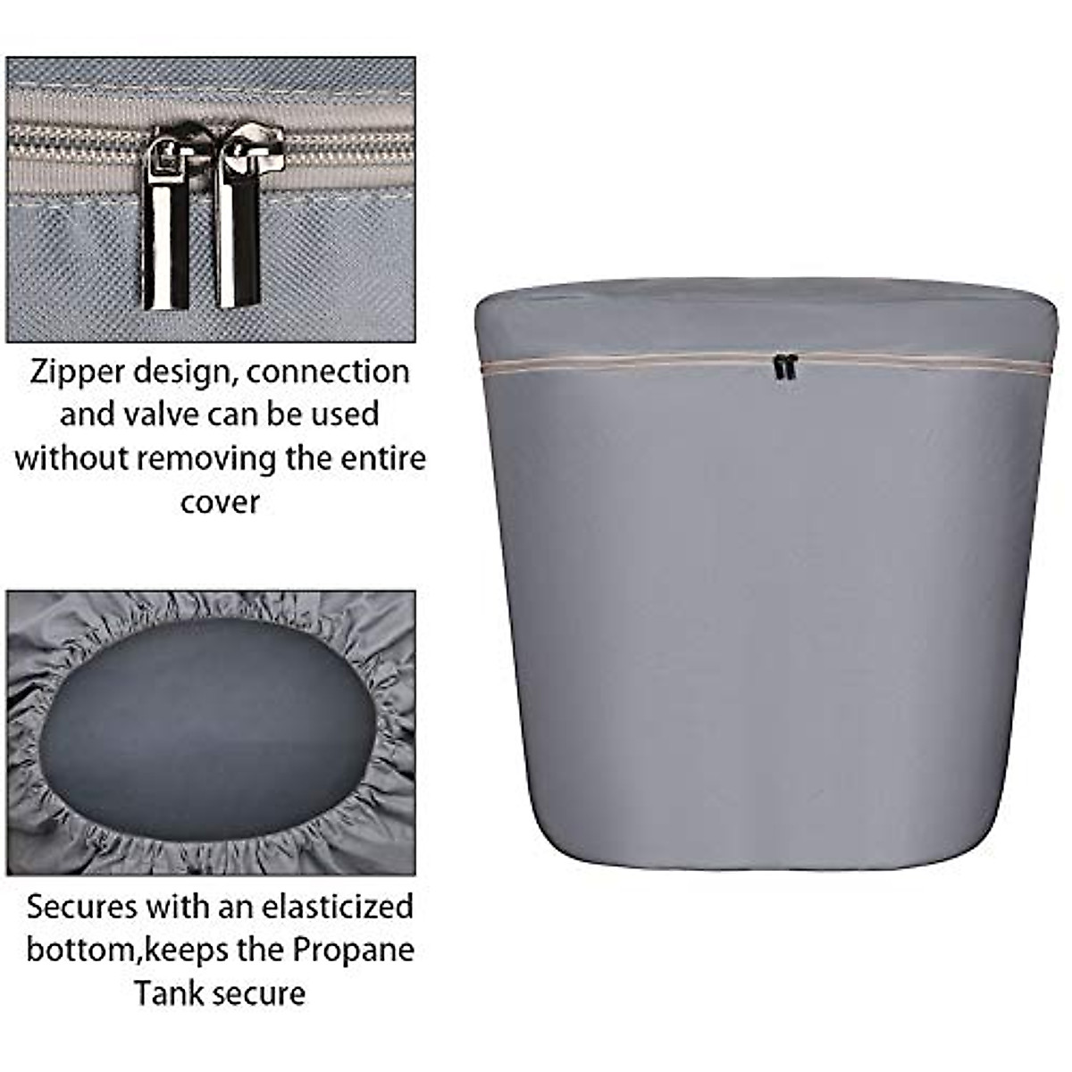 Camper Propane Tank Cover,Heavy Duty Waterproof Anti UV Polyester Double 40 Lb Propane Tank Cover for Camper RV Trailer,RV Trailer Camper Covers Lp Tank Cover,Weather Resistant (Double 40 LB)