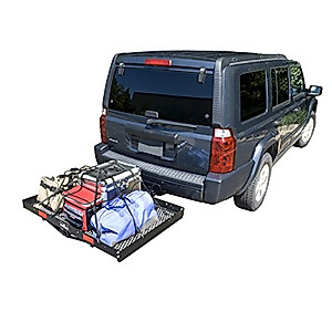 Pro Series 1040100 Solo Black 48" x 32" Hitch Mounted Cargo Carrier