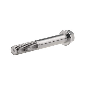 Wanyifa Titanium Hex Small Flange Head Bolt M8 15 20 25 30 35 40 45 50 55 60 65mm x1.25mm Pack of 4 (M8x65mm, Normal Titanium)