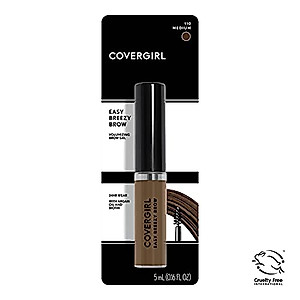 COVERGIRL - Easy Breezy Brow Volumizing Gel, Holds Brows for 24 Hours, Infused with Argan Oil & Biotin, 100% Cruelty-Free