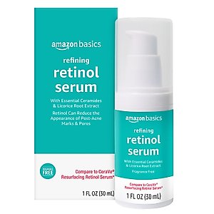Amazon Basics Retinol Serum for Face, 1 Fluid Ounce, 1-Pack