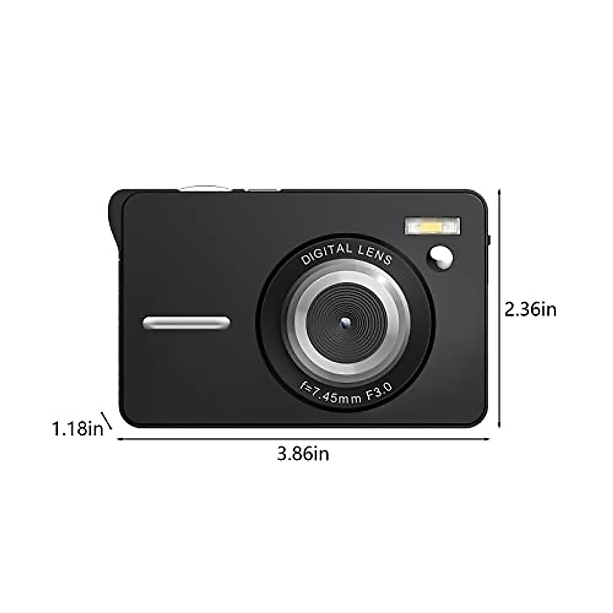 4K Digital Camera, 20X Digital Zoom 2.7-Inch Digital Stabilizer Camera Built-in Flash and Facial Recognition
