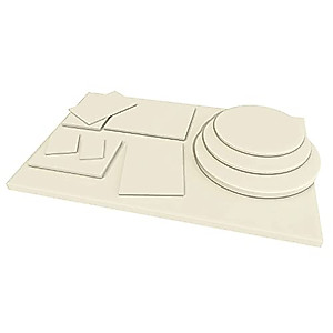NoTrax 12" x 18" x 0.5" Sani-Tuff T45 Natural Rubber Cutting Board, Non-Skid Professional-Grade, Made in USA, T45S2012BF