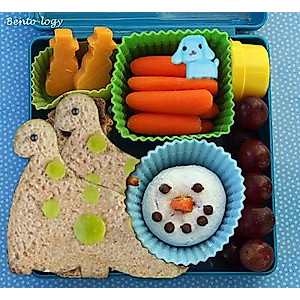 Sandwich Cutter Shape Set for Kids Vegetable Fruit Cutters Food Grade Cookie Mold for Lunchbox Bento Box
