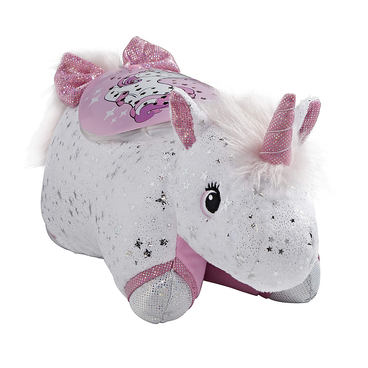 Pillow Pets Glittery Unicorn Sleeptime Lite 11" Stuffed Animal Plush Nightlight