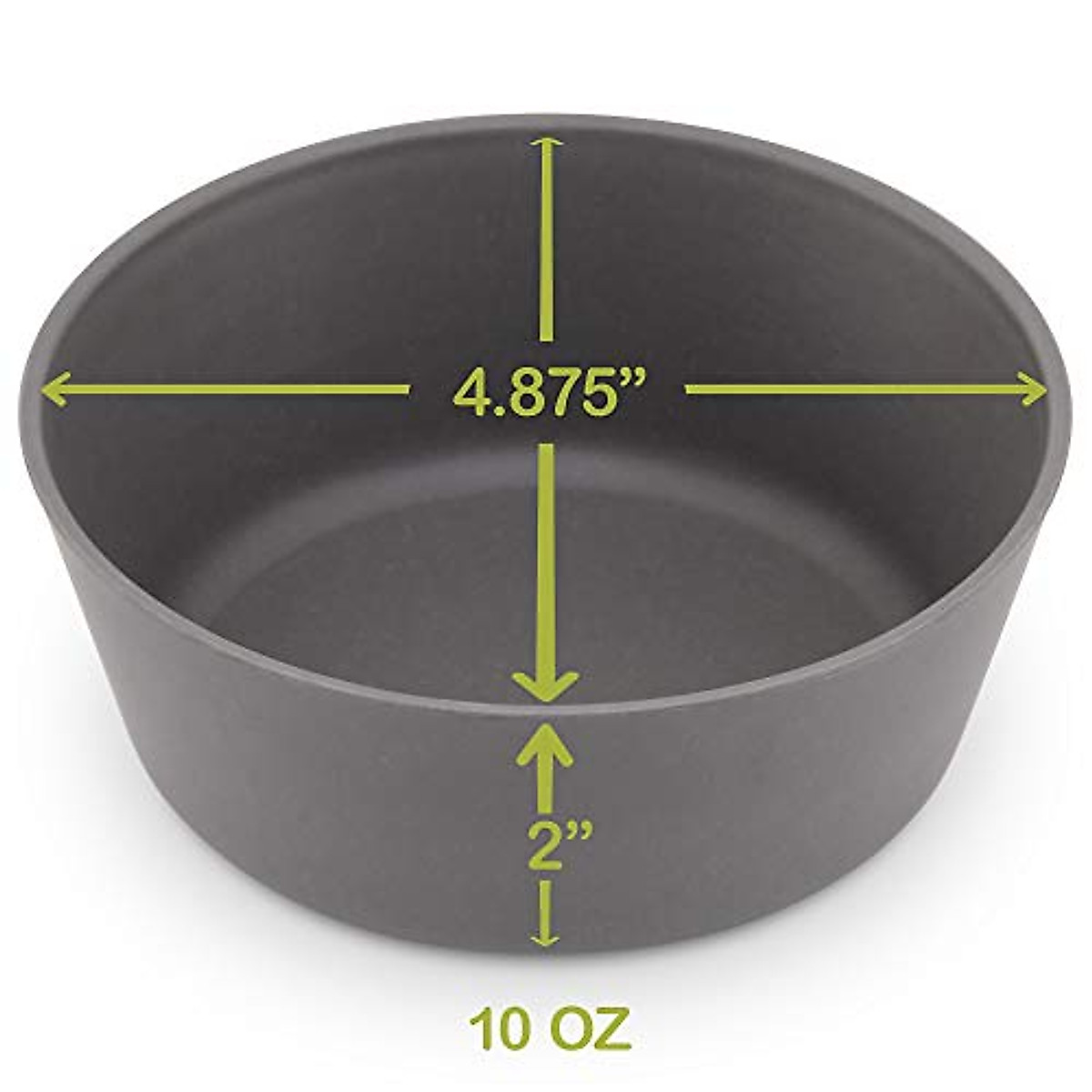 WeeSprout Bamboo Kids Bowls, Set of Four 10 oz Kid-Sized Bamboo Bowls, Dishwasher Safe Kid Bowls (Blue, Green, Gray, & Beige)