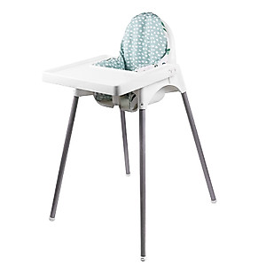 High Chair Cushion, for IKEA High Chair Cushion, Cushion High Chair, for IKEA Highchair Cushion for IKEA Antilop Highchair, Built-in Inflatable Cushion, Baby Sitting More Comfortable (Fresh Leaf)