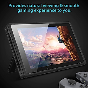 SYNCWIRE Screen Protector for Nintendo Switch Tempered Glass [2 Pack] Transparent HD Clear Screen Protector for Nindendo Switch [Anti-Scratch, Anti-Fingerprint, Shatterproof, Bubble-Free]