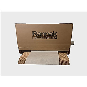Ranpak WrapPak Ex 750 feet expandable honeycomb cushion wrap, recyclable packing paper, eco-friendly kraft paper cushioning, made in USA