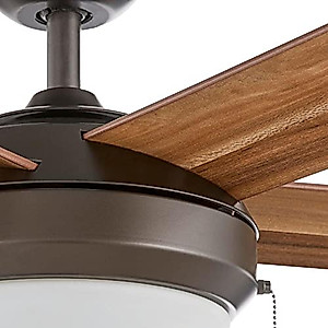 Hampton Bay Claret 52 in. Indoor Oil Rubbed Bronze Ceiling Fan with Light Kit, (SW20006 ORB)