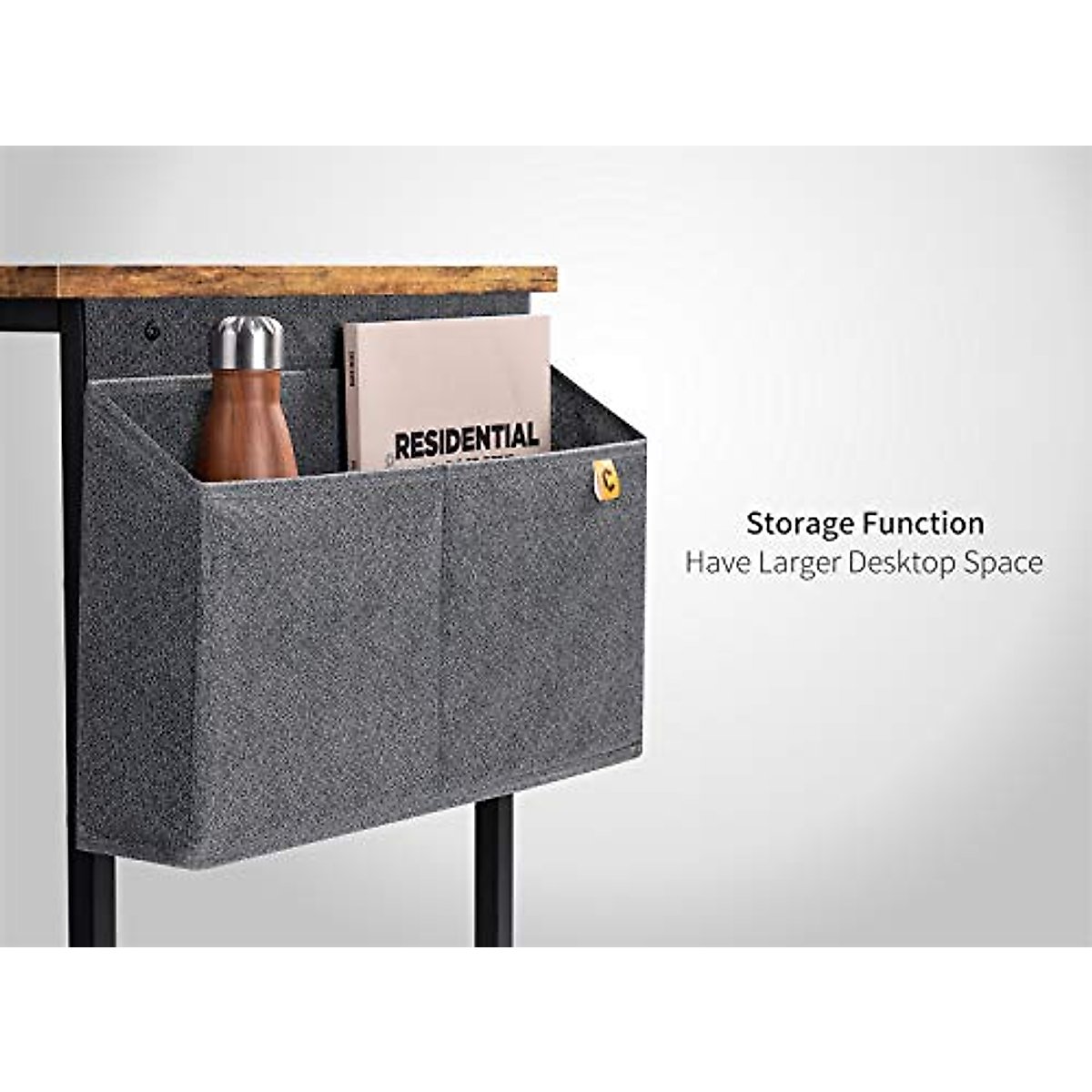 Cubiker Modern L-Shaped Computer Office Desk, Corner Gaming Desk with Monitor Stand, Home Office Study Writing Table Workstation for Small Spaces