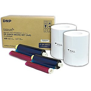 DNP DS620A Dye Sub Photo Printer with 4x6 Printer Media (800 Prints) and Printer Carrying Case Bundle