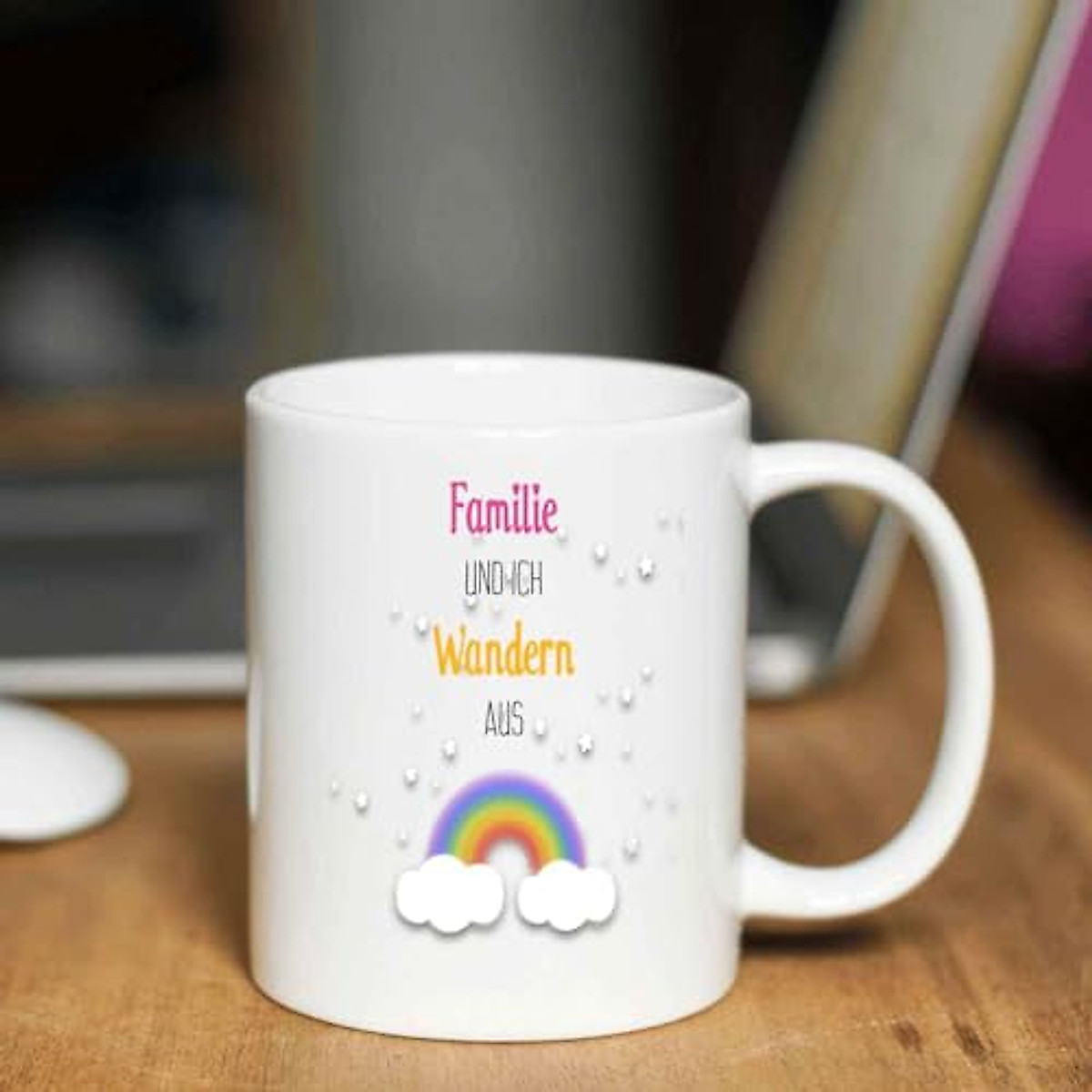 Inspirational - Emigration Quote Gift Idea for Daughter-in-laws on Graduation - Grey Multicolor Unisex Sweat 11 Oz White Ceramic Coffee Mug