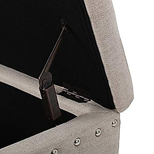 Christopher Knight Home Tatiana Fabric Storage Ottoman, Wheat