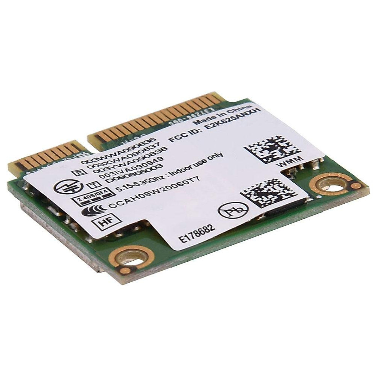 2.4G/ 5G Dual Band Wireless, 300Mbps AC 802.11 A/B/H/G/N Half Height Mini PCI-E WiFi Network Card for Intel 6250 WiMax Compatible with DELL/Asus/Toshiba/Acer
