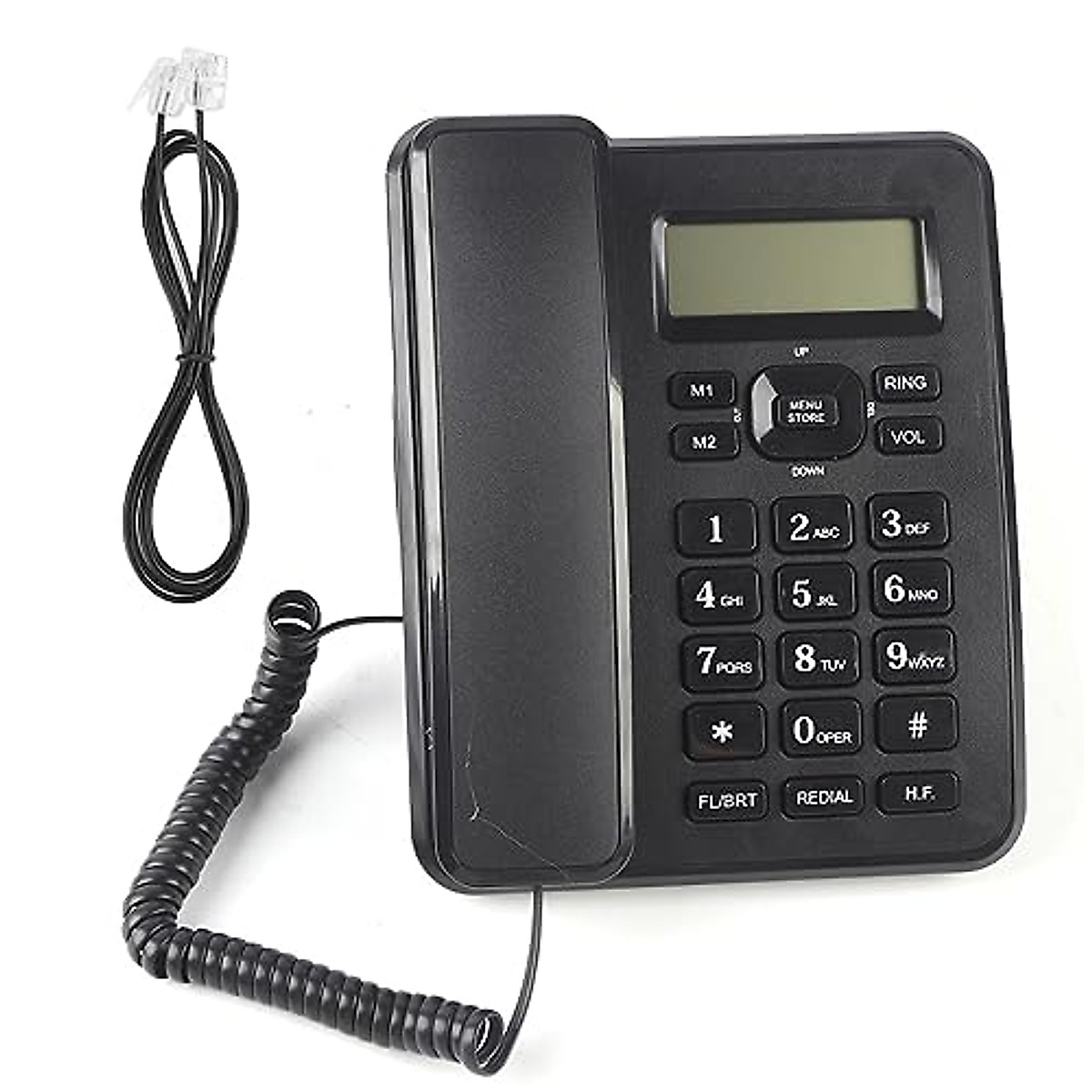 Corded Telephone for Home and Office - Desk with Wired Landline Connection Ideal for Business Use